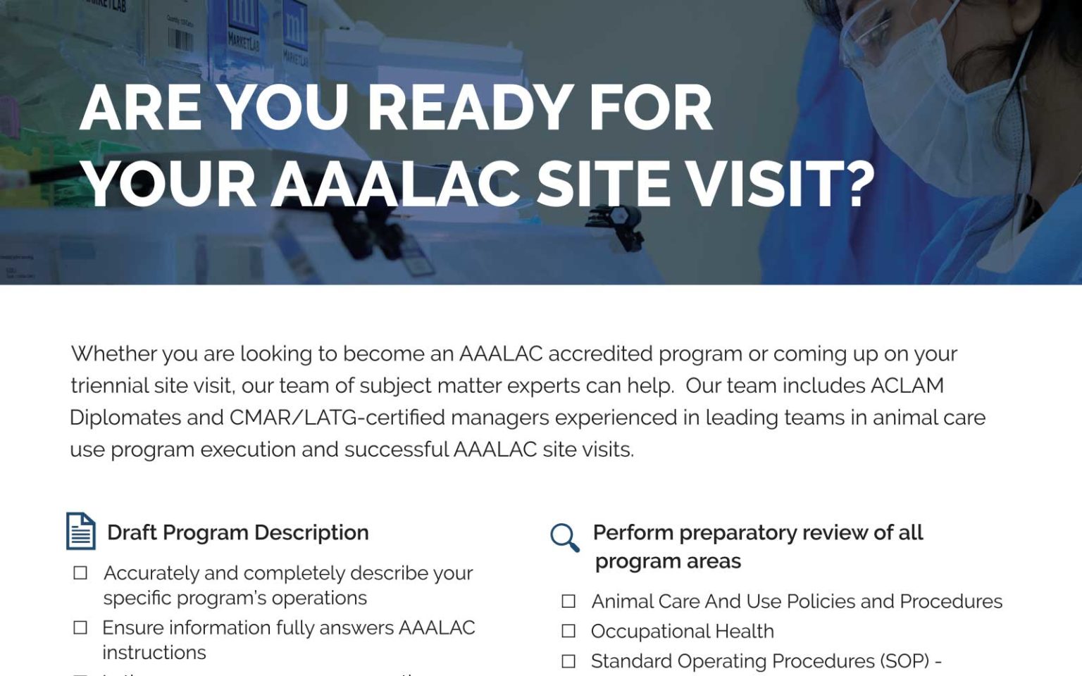 AAALAC checklist Archives | SoBran, Inc.